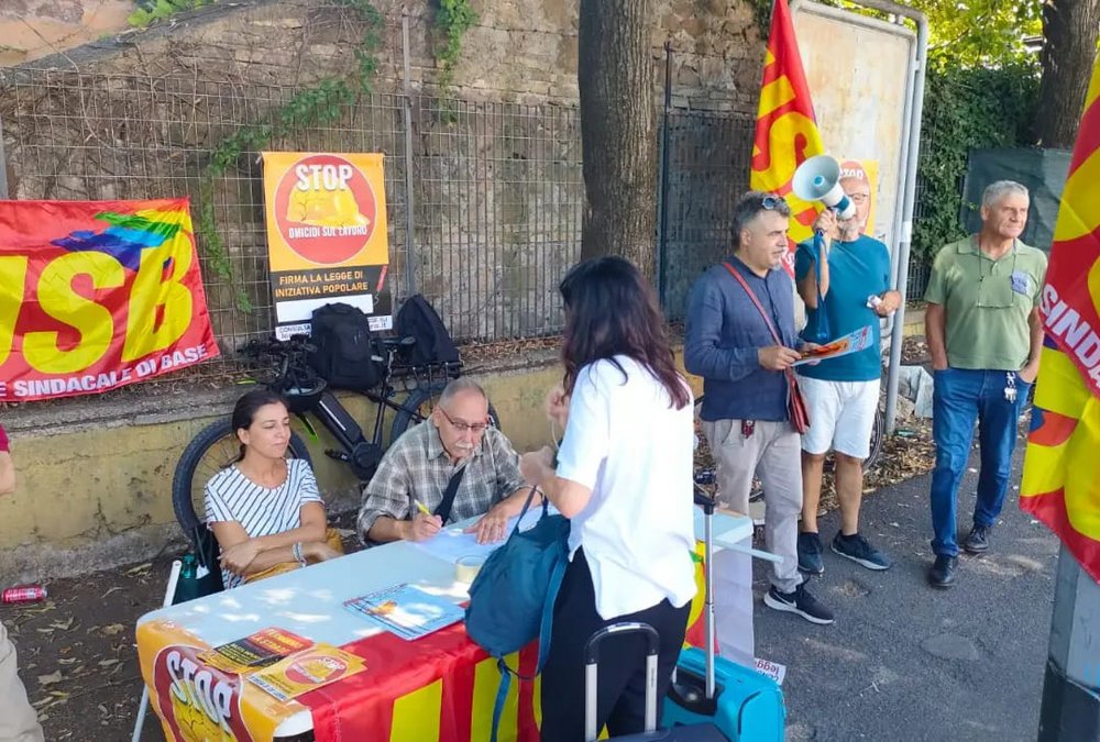 Unione Sindacale di Base: Roma, continua la raccolta firme per la legge ...
